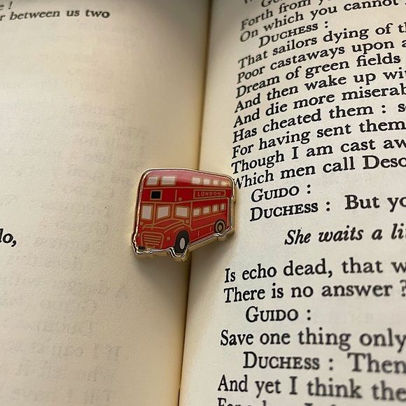 Burberry | Jewelry | Burberry London Bus Pin | Poshmark